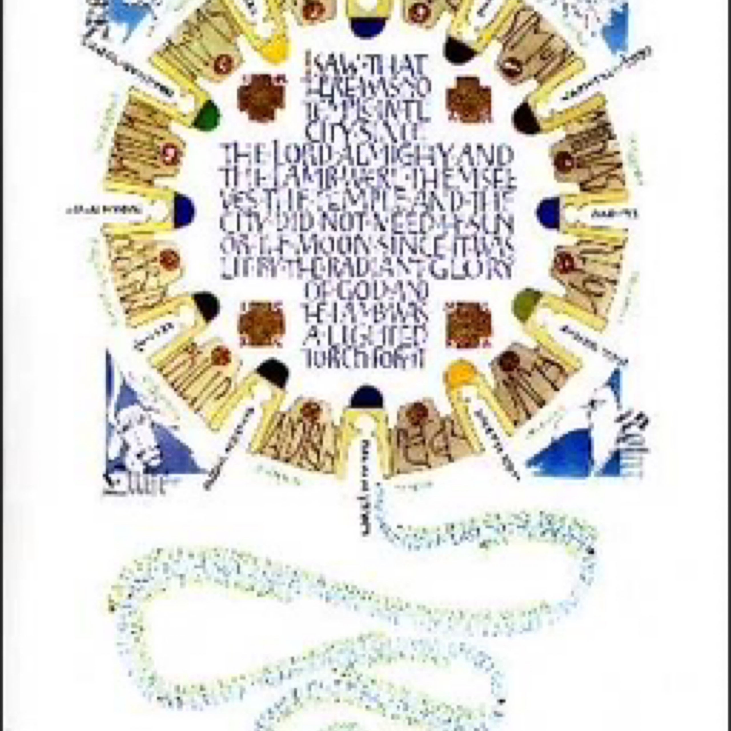 New Jerusalem - Calligraphy Poster | Caldey Island Online Shop